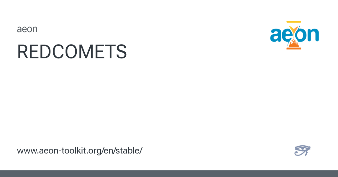 REDCOMETS - aeon 1.4.0 documentation